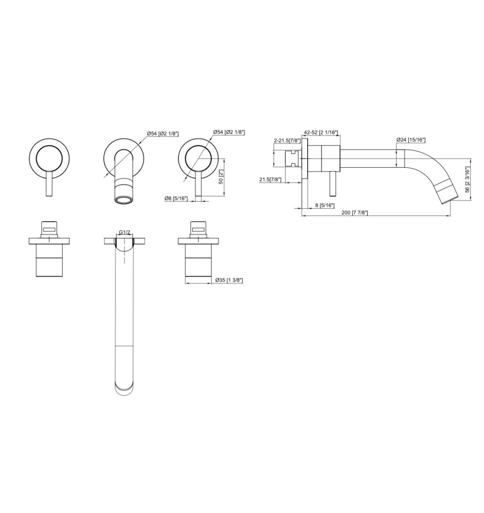 Basin & Wall Tap Sets | Chrome & Matte Black – From $99