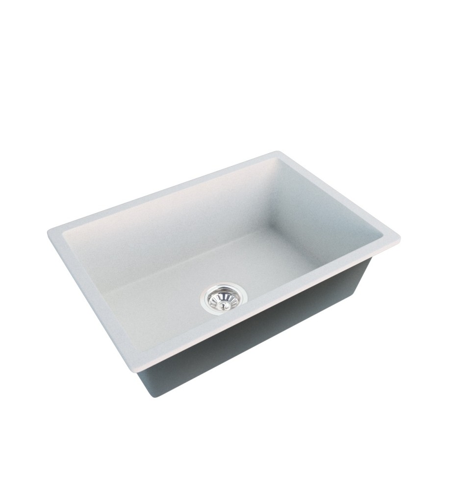White Granite Sink 600LW | Danish Building Supplies