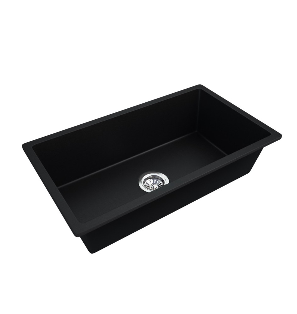 Buy 735L Black Granite Sink | 40% Off | Danish Building Supplies