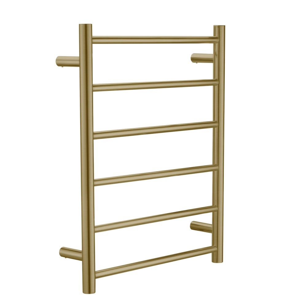 OND-6RBG ROUND Heated Towel Rail BRUSHED GOLD