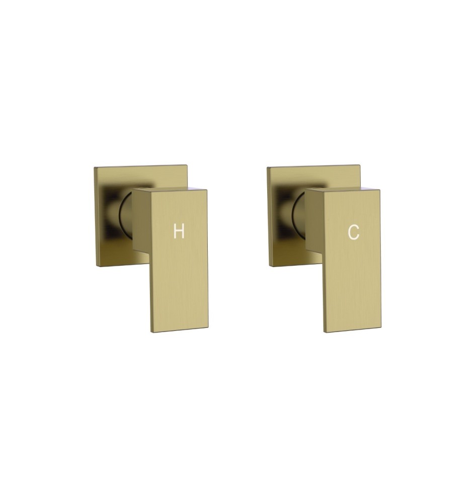 V10-SB BRUSHED GOLD SQUARE SHOWER TAP SET