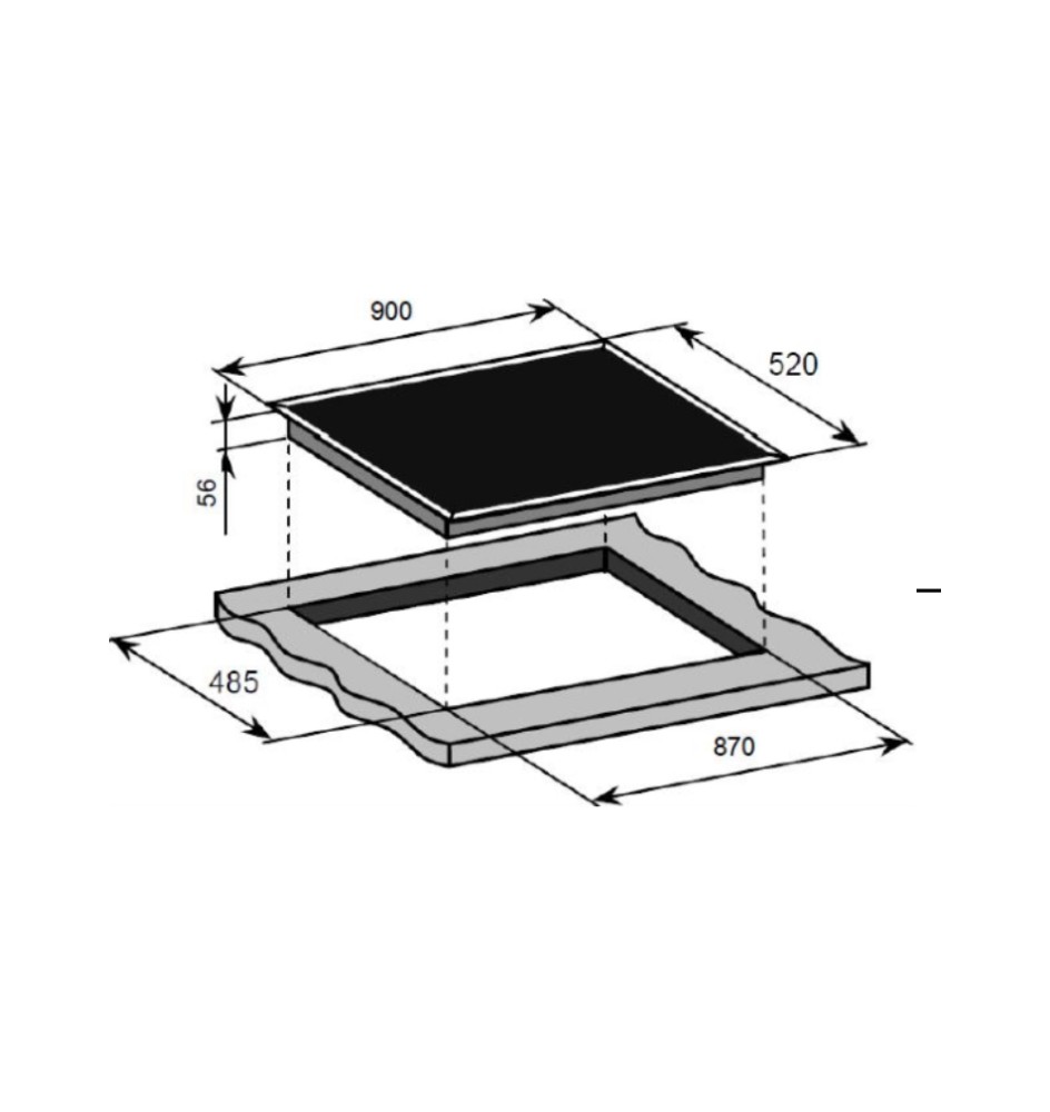 Shop CECTBLL900 Built-In Ceramic Hob | Danish Building Supplies