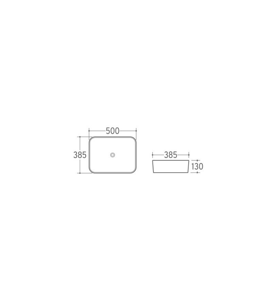 9391M Blue Ceramic Basin | Danish Building Supplies