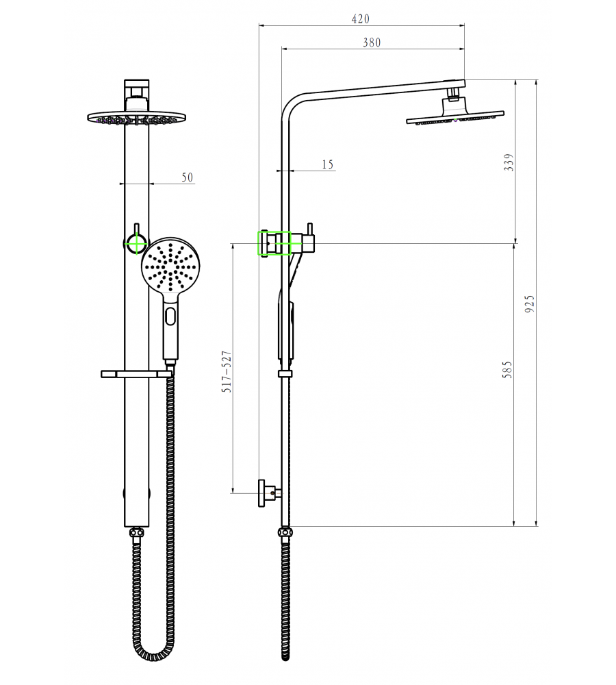 Shower Sets Melbourne | Bathroom Shower Set & Shower Head Sets
